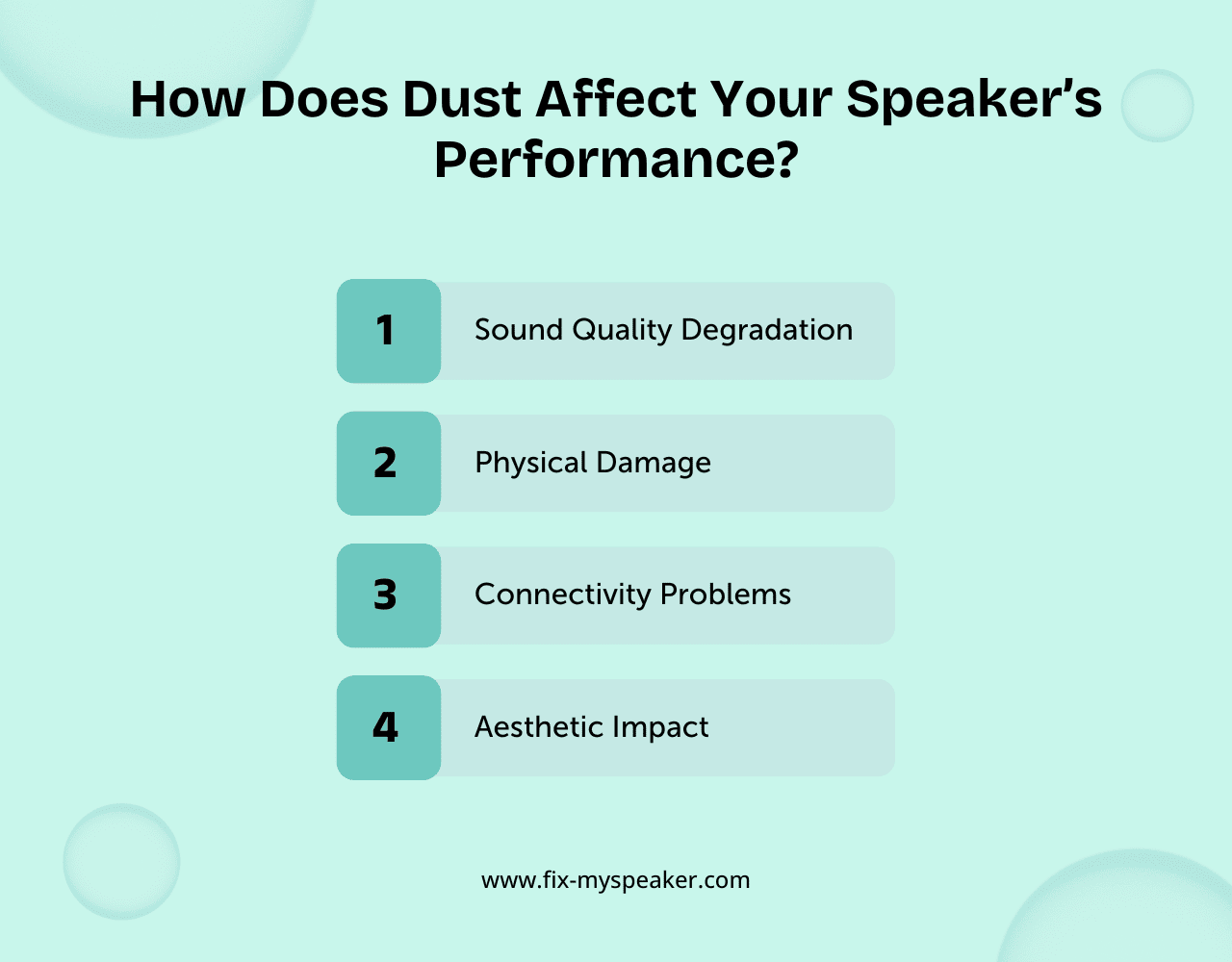 Fix My Speaker Dust - The Ultimate Solution for Speaker Clarity