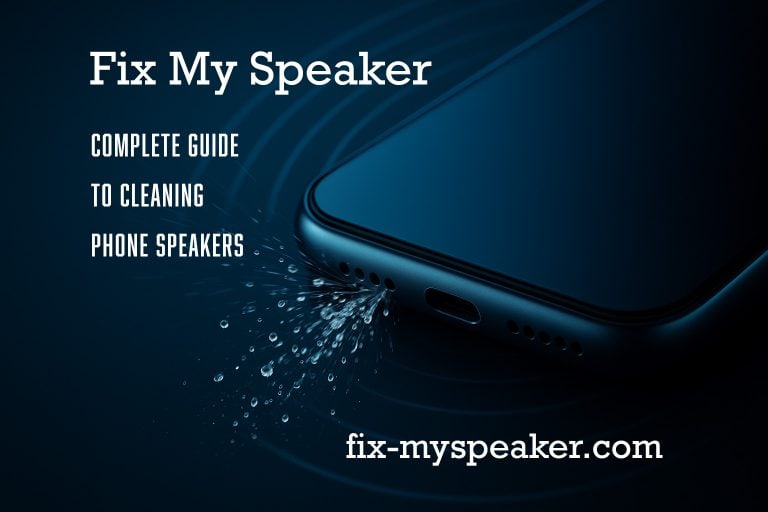 Fix My Speaker: The Complete, No-Nonsense Guide to Cleaning and Repairing Phone Speakers (and ...